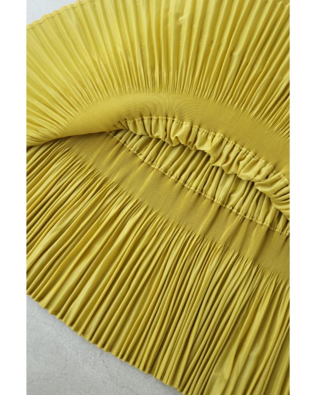 再入荷8月24日 花舞うように広がる段プリーツロングワンピース cawaii