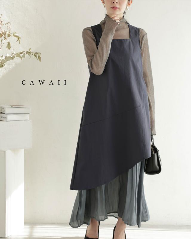 新作9月8日 異素材重なるデザインミディアムワンピース cawaii w61490ps S~L対応 重ね着風 光沢感 楽ちん おしゃれ 大人可愛い スクエア デイリー おでかけ 旅行 休日 レディース ファッション 大人 ママ ミセス 30代 40代 50代 60代