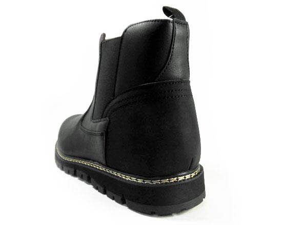 Dect サイドゴアブーツ（防水・防滑ソール）黒（ブラック）ワイズ3E（EEE）28cm（28.0cm）、29cm（29.0cm）【大きいサイズ（ビッグサイズ）メンズ カジュアルシューズ 紳士靴】