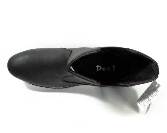Dect サイドゴアブーツ（防水・防滑ソール）黒（ブラック）ワイズ3E（EEE）28cm（28.0cm）、29cm（29.0cm）【大きいサイズ（ビッグサイズ）メンズ カジュアルシューズ 紳士靴】