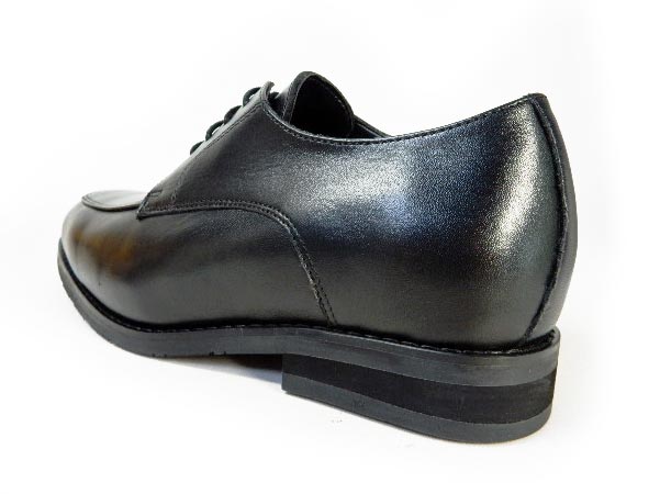 PARASHOE 本革 Uチップ シークレットヒールアップ（身長+6cmアップ）ビジネスシューズ 3E（EEE）黒 22cm、22.5cm、23cm、23.5cm、24cm【小さいサイズ（スモールサイズ）メンズ 革靴・紳士靴】