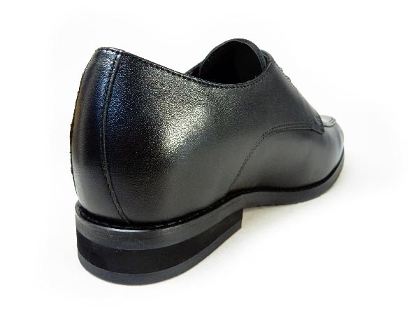PARASHOE 本革 Uチップ シークレットヒールアップ（身長+6cmアップ）ビジネスシューズ 3E（EEE）黒 22cm、22.5cm、23cm、23.5cm、24cm【小さいサイズ（スモールサイズ）メンズ 革靴・紳士靴】