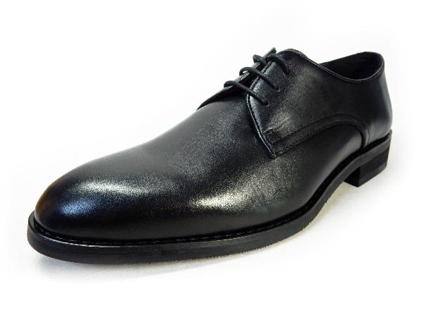 PARASHOE 本革 プレーントゥ ビジネスシューズ 黒（ブラック）ワイズ（足幅）3E（EEE）22cm（22.0cm）、22.5cm、23cm（23.0cm）、23.5cm、24cm（24.0cm） 【小さいサイズ（スモールサイズ）革靴・紳士靴】