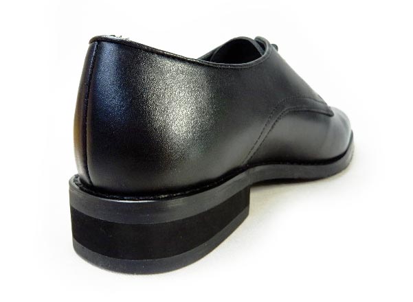 PARASHOE 本革 プレーントゥ ビジネスシューズ 黒（ブラック）ワイズ（足幅）3E（EEE）22cm（22.0cm）、22.5cm、23cm（23.0cm）、23.5cm、24cm（24.0cm） 【小さいサイズ（スモールサイズ）革靴・紳士靴】