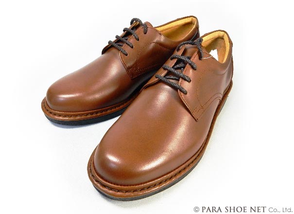 Rinescante Valentiano 本革 プレーントウ ビジネスシューズ ワイズ4E（EEEE）茶色（ブラウン）27.5cm、28cm、29cm、30cm【大きいサイズ（ビッグサイズ）メンズ革靴・紳士靴】(3023k-lbr)