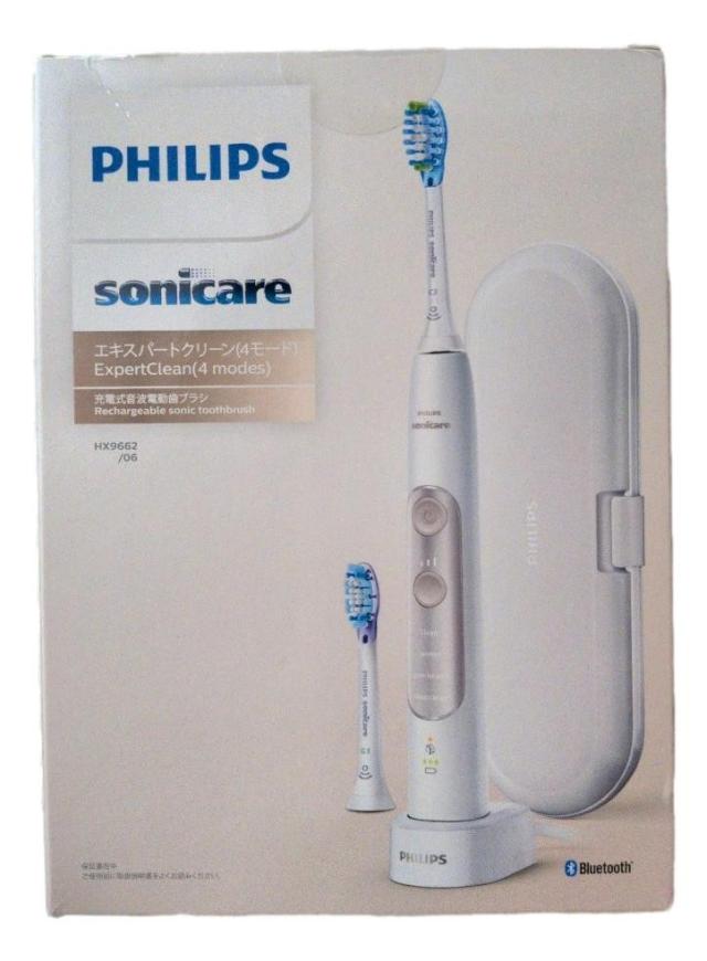 フィリップス ソニッケアー 電動歯ブラシ エキスパートクリーン アプリ連動 歯垢除去 トラベルケース付 ホワイト HX9662/06