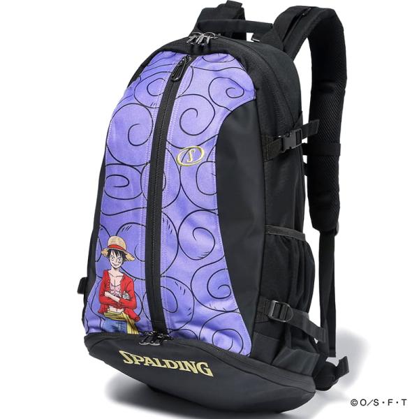 ケイジャー ONE PIECE ゴムゴムの実 パープル 40-007PG バスケットボール バッグ バスケ リュック バックパック 32L スポルディング 25AW 正規品
