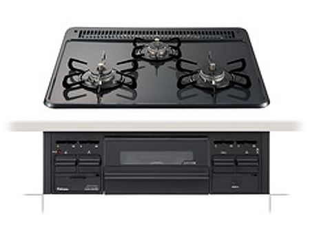 「本体と同時購入必須商品」●イースタン工業 加熱機器【PD-N36】Siセンサーコンロ 3口ガスコンロ+グリル〔FI〕