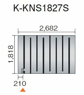 ●ダイキン 床暖房パネル(床材分離型)【K-KNS1827S】ホッとエコ フロアパネル〔EA〕