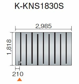 ●ダイキン 床暖房パネル(床材分離型)【K-KNS1830S】ホッとエコ フロアパネル〔EA〕