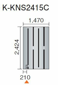●ダイキン 床暖房パネル(床材分離型)【K-KNS2415C】ホッとエコ フロアパネル〔EA〕