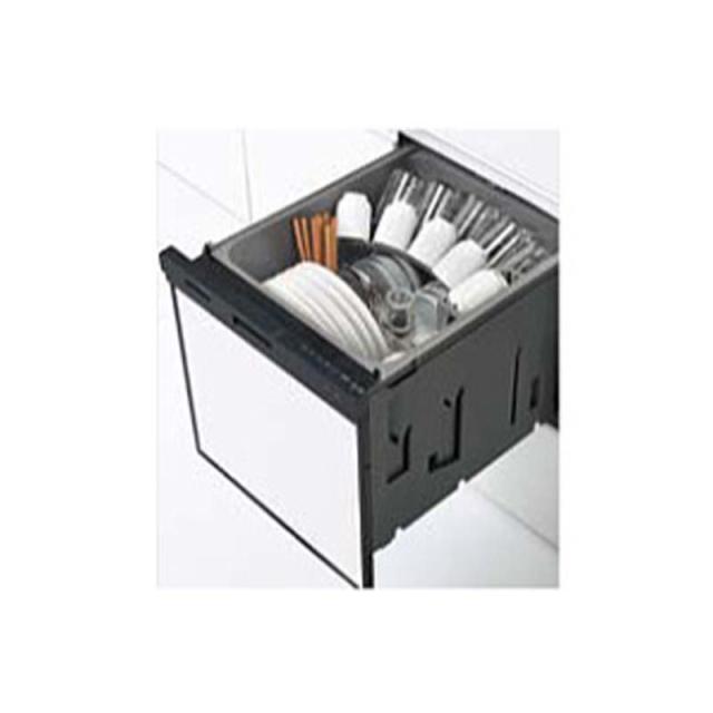 ●クリナップ プルオープン食器洗い乾燥機【ZWPP45R21ADK-E】(ブラック／パネルタイプ) 受注約2週〔IE〕