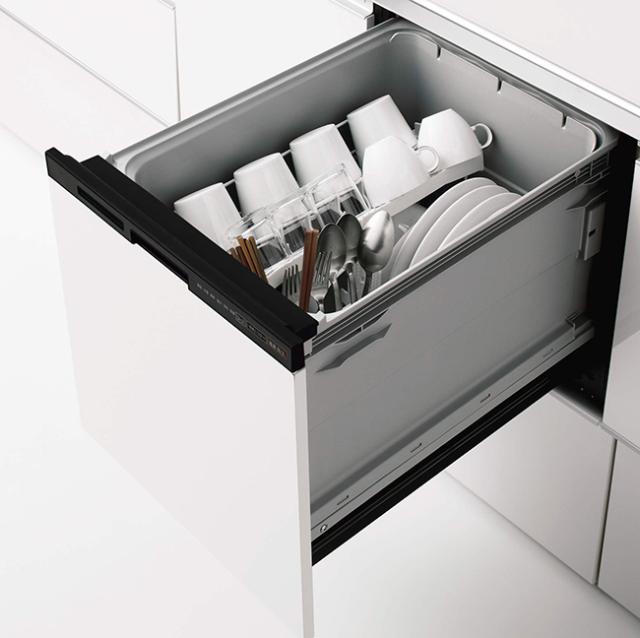 ●クリナップ 食洗機【ZWPM45M22KDK-E】プルオープン食器洗い乾燥機 ストリーム除菌タイプ ブラック/扉面材タイプ 受注約2週〔IE〕