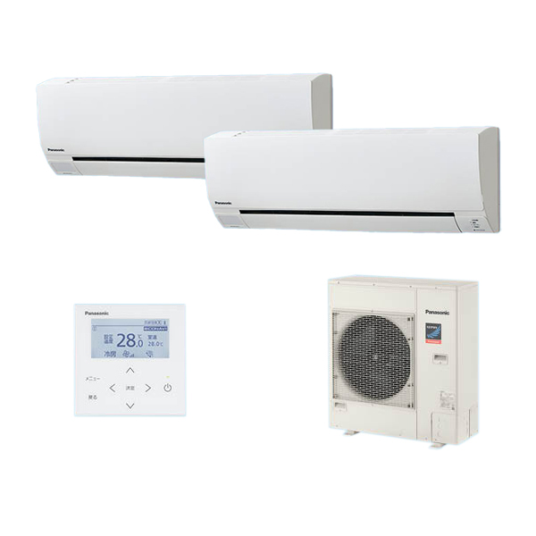 ●βパナソニック 業務用エアコン【PA-P80K7SGDB】[分岐管セット] 壁掛形 同時ツイン エコナビ(ワイヤード) 単相200V P80形 3.0馬力相当