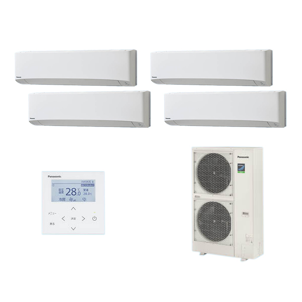 ●βパナソニック 業務用エアコン【PA-P280K7HVB】[分岐管セット] 壁掛形 同時ダブルツイン エコナビ(ワイヤード) 三相200V P280形 10.0馬力相当