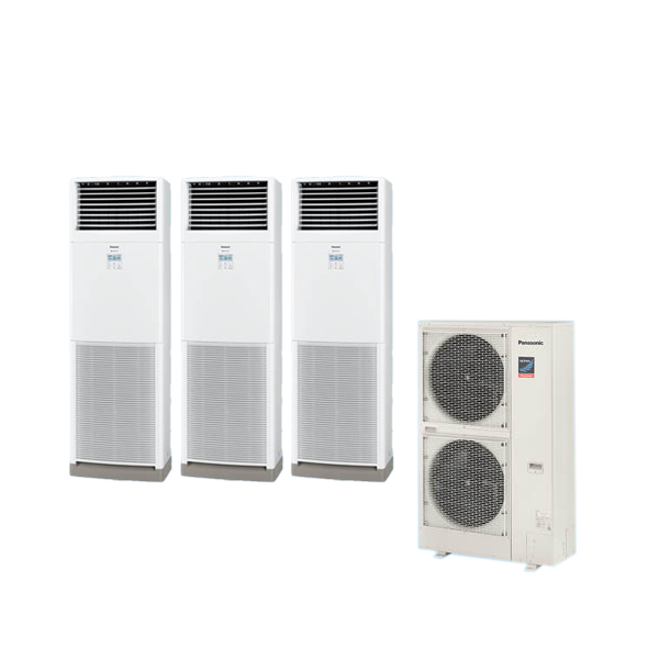 ●βパナソニック 業務用エアコン【PA-P224B7GTNB】[分岐管セット] 床置形(スリム形) 同時トリプル 標準 三相200V P224形 8.0馬力相当