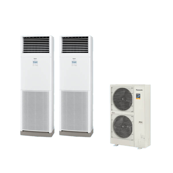 ●βパナソニック 業務用エアコン【PA-P160B7KDNB】[分岐管セット] 床置形(スリム形) フル暖 寒冷地向け 同時ツイン 標準 三相200V P160形 6.0馬力相当