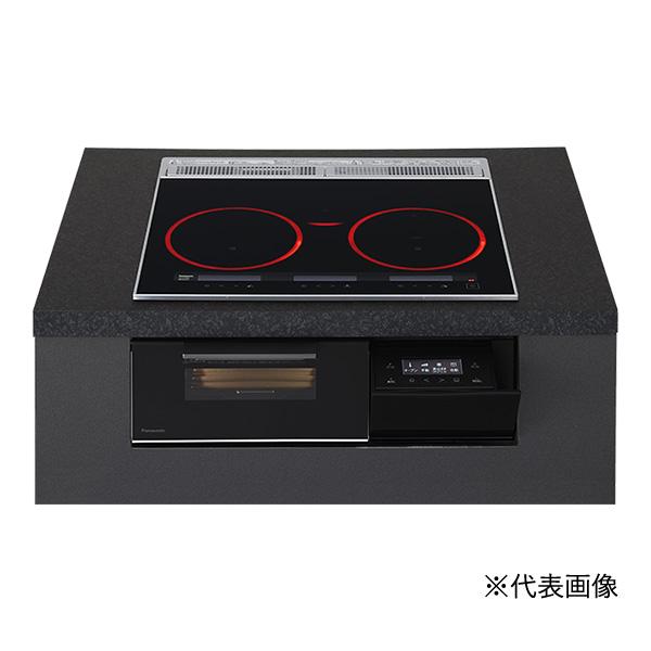 ●u.パナソニック IHクッキングヒーター【KZ-A1M6K】Aシリーズ 3口IH 幅60cm ラクッキングリル シングル(右IH)オールメタル対応 ジェットブラック/ブラック