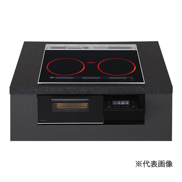 ●u.パナソニック IHクッキングヒーター【KZ-A1T6K】Aシリーズ 3口IH 幅60cm ラクッキングリル 鉄・ステンレス対応 ジェットブラック/ブラック