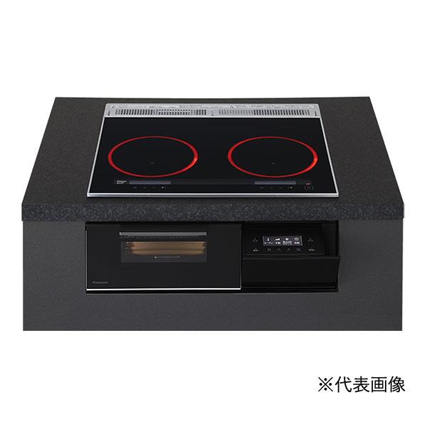 ●u.パナソニック IHクッキングヒーター【KZ-A1W6K】Aシリーズ 2口IH 幅60cm ラクッキングリル 鉄・ステンレス対応 ジェットブラック/ブラック