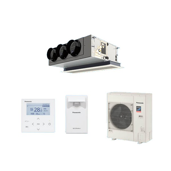 ●βパナソニック 業務用エアコン【PA-P80F7SGBC】[チャンバーセット] 天井ビルトインカセット形 シングル エコナビ 単相200V 3.0馬力相当