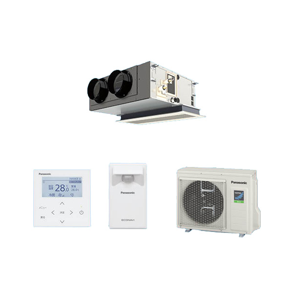 ●βパナソニック 業務用エアコン【PA-P56F7SHBC】[チャンバーセット] 天井ビルトインカセット形 シングル エコナビ 単相200V 2.3馬力相当