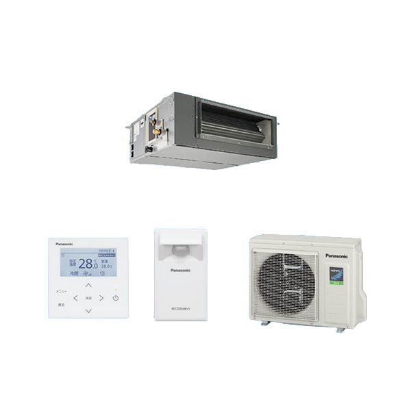 ●βパナソニック 業務用エアコン【PA-P56FE7SHBCL】ビルトインオールダクト形 XEPHY Eco(高効率タイプ) シングル エコナビ 単相200V 2.3馬力相当