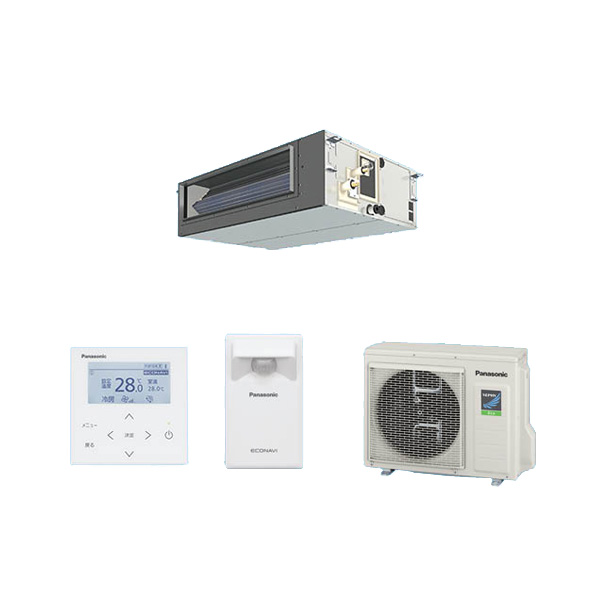 ●βパナソニック 業務用エアコン【PA-P80FE7SHBC】ビルトインオールダクト形 XEPHY Eco(高効率タイプ) シングル エコナビ 単相200V 3.0馬力相当