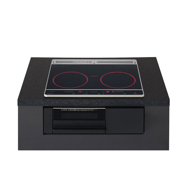 ●u.パナソニック 【KZ-F1T6XKT】IHクッキングヒーター 3口IHタイプ Fシリーズ 鉄・ステンレス対応 ブラック/ブラック