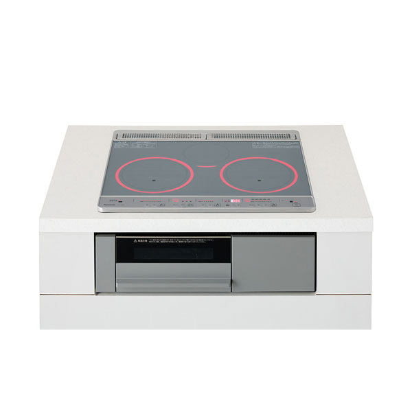 ●u.パナソニック 【KZ-F1T6XST】IHクッキングヒーター 3口IHタイプ Fシリーズ 鉄・ステンレス対応 シルバー/グレー