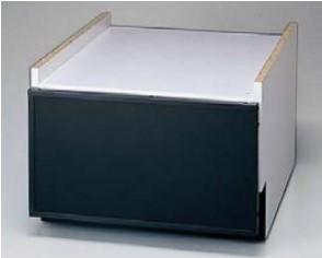 ●リンナイ 食器洗い乾燥機 オプション部材【KWP-454K-B】(80-3697) ブラック 標準スライドオープンタイプ専用 下部キャビネット (45cm幅)〔FJ〕