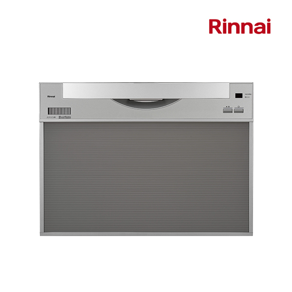 ●リンナイ 食器洗い乾燥機【RKW-601CA-SV】シルバー 標準スライドオープン 幅60cm ワイド 扉材・化粧パネル対応〔▽〕