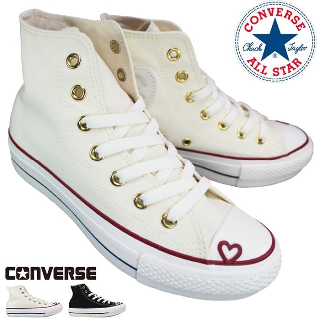 コンバース CONVERSE ハイカットスニーカー オールスター PLTS ハートポイント ハイ 23.5cm 24cm レディース スニーカー カジュアルシューズ ハイカットスニーカー 運動靴 紐靴 厚底スニーカー 厚底シューズ キャンバス