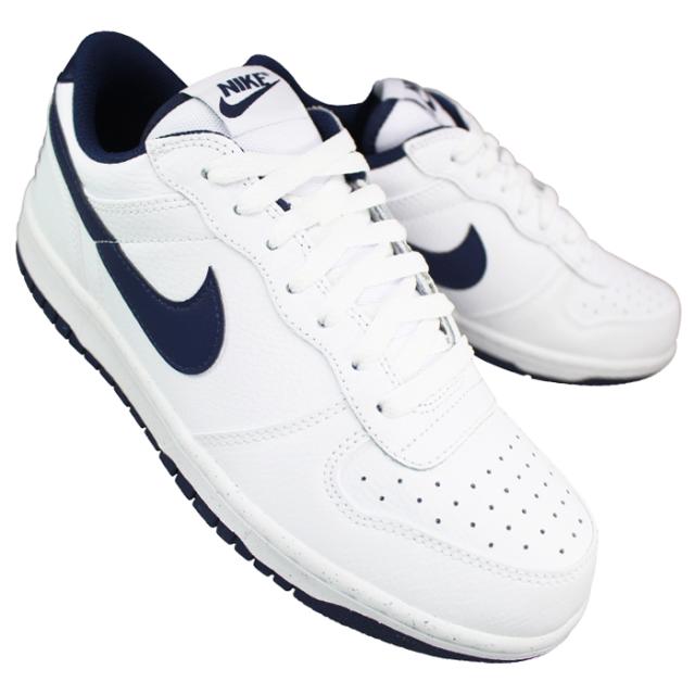 ナイキ nike スニーカー 355152-140 ビッグナイキロー ホワイト/ミッドナイトネイビー 26cm〜28cm メンズ ローカットスニーカー カジュアルシューズ スポーツシューズ 紐靴 運動靴 BIG NIKE LOW ナイキ355152
