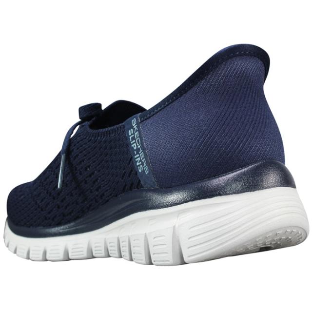 スケッチャーズ SKECHERS ハンズフリーシューズ スリップインズ グレースフル ファースト ブラッシュ 100736 ブラック・ネイビー・トープ 23cm〜24.5cm レディース スリッポン スリップイン スニーカー 靴 スケッチャーズ