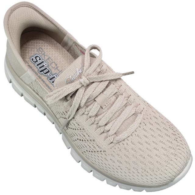 スケッチャーズ SKECHERS ハンズフリーシューズ スリップインズ グレースフル ファースト ブラッシュ 100736 ブラック・ネイビー・トープ 23cm〜24.5cm レディース スリッポン スリップイン スニーカー 靴 スケッチャーズ