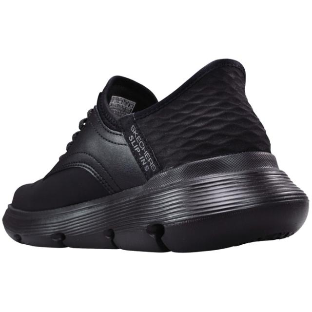 スケッチャーズ SKECHERS スリップインズ ガルザ - ガービン 205046 ブラック ダークブラウン 25.5〜27.5cm メンズ カジュアル ウォーキング シューズ スニーカー スリップオン 靴 紐靴 レザースリッポン ハンズフリー SLIP-INS
