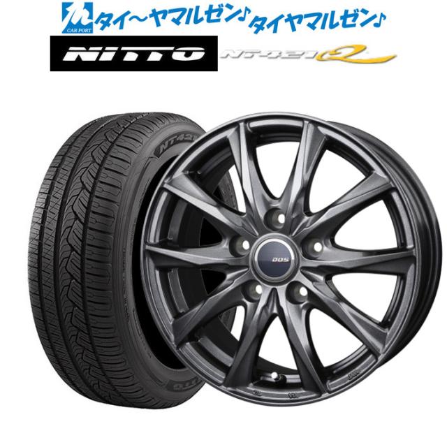BADX D,O,S(DOS) ガビアルIII ディープメタル 17インチ 7.0J NITTO NT421Q 225/55R17 101V XL サマータイヤ ホイール4本セットの通販はau ...