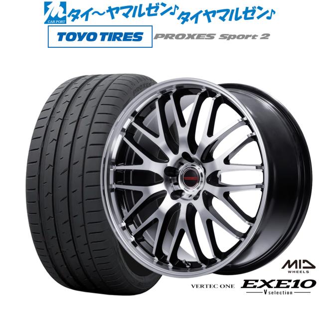MID ヴァーテック ワン EXE10 Vセレクション 19インチ 8.0J トーヨータイヤ プロクセス PROXES スポーツ2 245/35R19 サマータイヤ ホイール4本セットの通販は ...