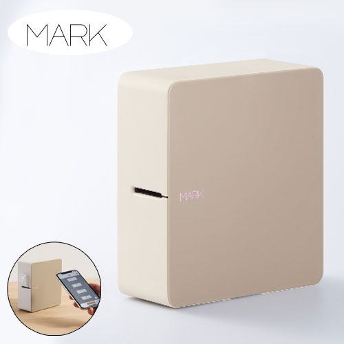 キングジム ラベルライター テプラPRO 本体 マーク MARK スマホ専用 ベージュ SR-MK1ヘ かわいい おしゃれ ギフト プレゼント Bluetooth 名前付け 入学 入園