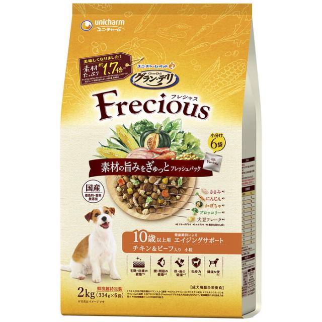 ユニ・チャーム グラン・デリ Frecious 10歳以上用 チキン＆ビーフ入り 2kg 賞味期限：3ヵ月以上の通販はau PAY マーケット - Mプライス au PAY マーケット店 ...