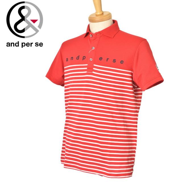 20％OFFセール！アンパスィ and per se ゴルフ 2024春夏新作 メンズ 半袖ポロシャツ 服 ゴルフウェア