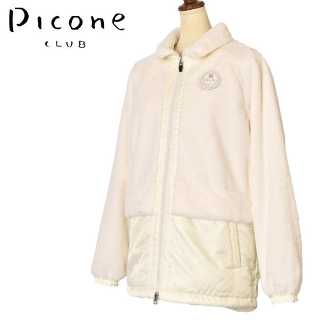 50％OFFセール！ピッコーネ クラブ PICONE CLUB ゴルフ 2024秋冬新作 レディース 中綿切替ファーブルゾン 服 ゴルフウェア