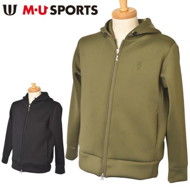 MUスポーツ M・U SPORTS ゴルフ 2025秋冬新作 メンズ フーディージップアップパーカー ブルゾン 服 ゴルフウェア