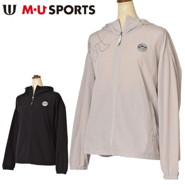 MUスポーツ M・U SPORTS ゴルフ 2025春夏新作 レディース ジップアップパーカー ブルゾン 服 ゴルフウェア