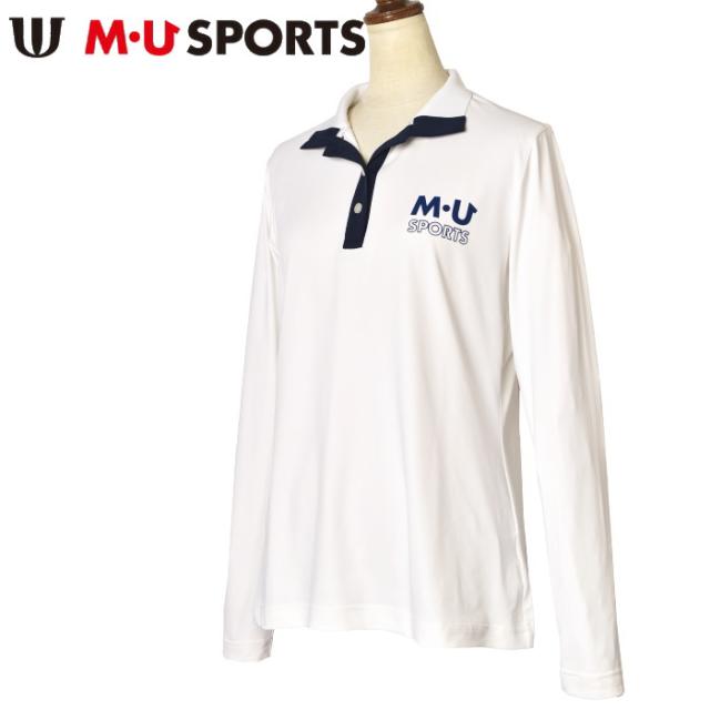40％OFFセール！ MUスポーツ M・U SPORTS ゴルフ 2024春夏新作 レディース 長袖ポロシャツ 服 ゴルフウェア