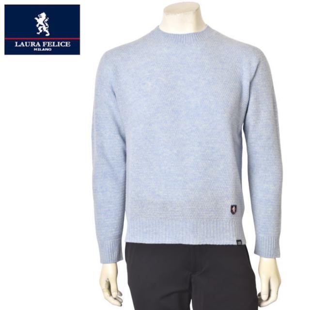 ラウラフェリーチェ Laura Felice 2025秋冬新作 メンズ カシミヤ クルーネックセーター