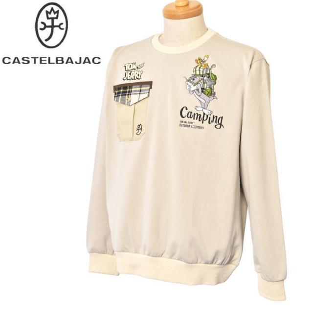カステルバジャック CASTELBAJAC 2025秋冬新作 メンズ トムとジェリー 裏起毛トレーナー 服