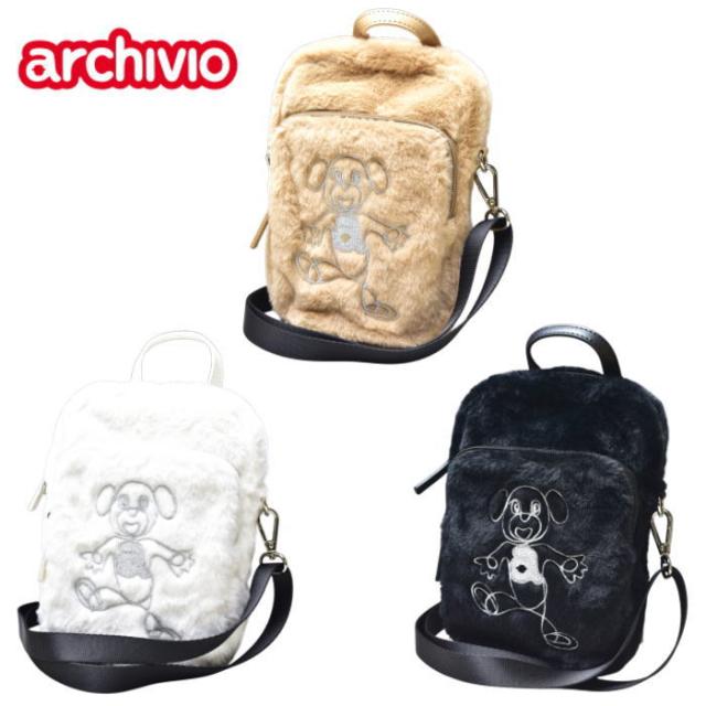 アルチビオ archivio ゴルフ 2025秋冬新作 レディース ファーポシェット ショルダーバッグ