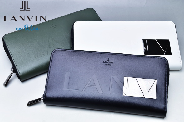 ランバンオンブルー LANVIN en Bleu イケテイ ディアブロ小物 ラウンドファスナー長財布